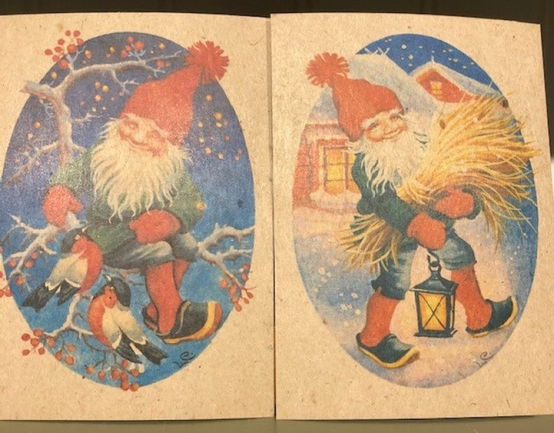 Julkort: 4 Motiv av Lars Carlsson 4st/fp