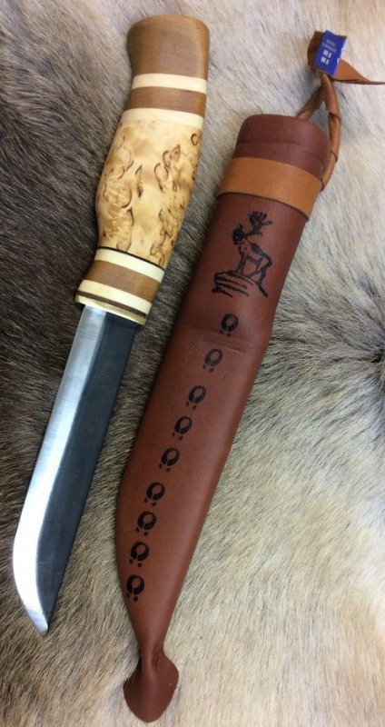 Kniv: Blad 14,5 Skaft Björk / asp - Knivar