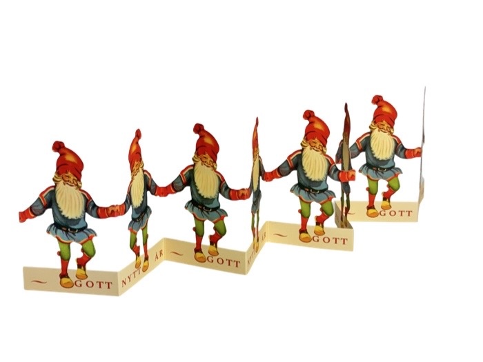 Julrad: Mysiga Tomtar - Pappersrader - Jul